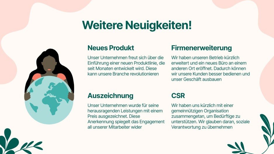 Global Warming & Climate Change Newsletter Presentation