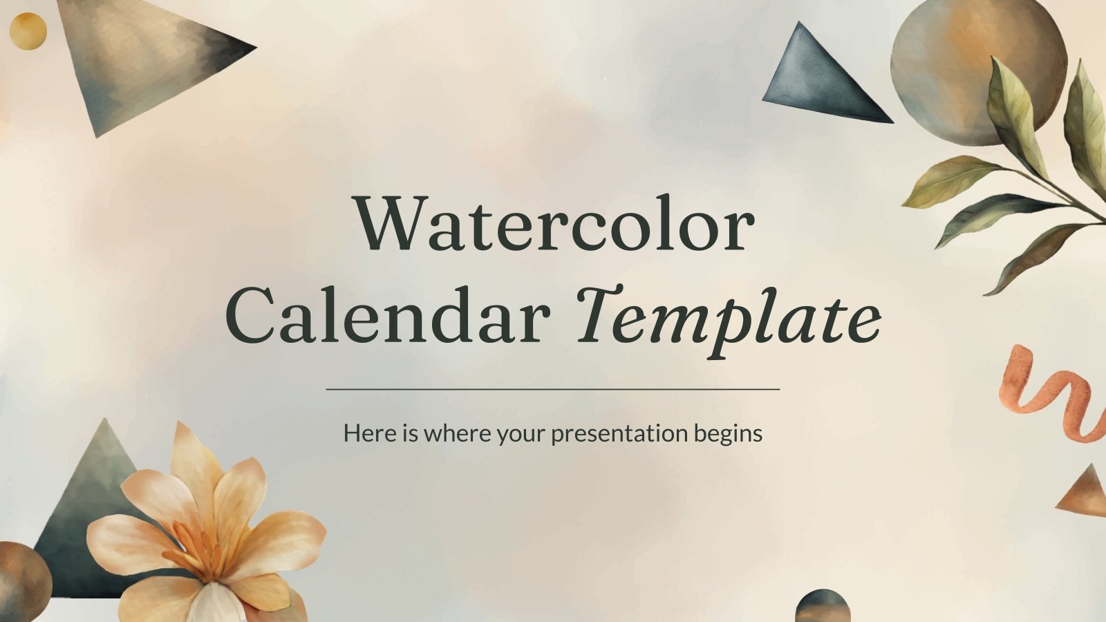 Plantillas de calendario para Google Slides y PowerPoint
