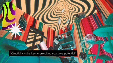 Presentación Portafolio de estilo delirante