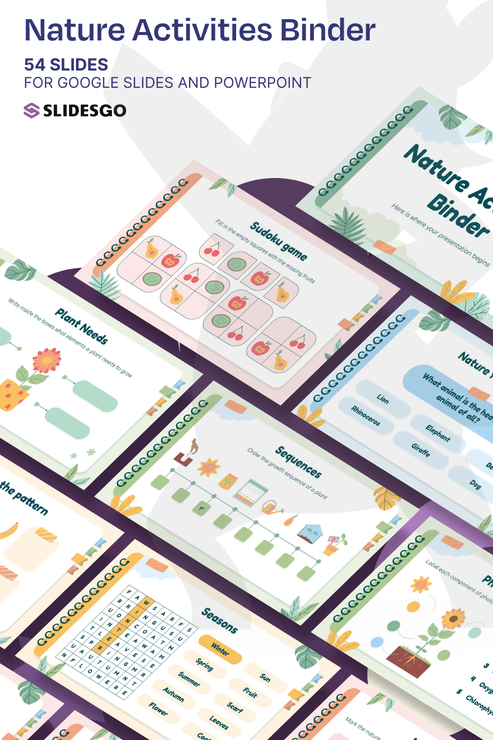 Nature Activities Binder Presentation