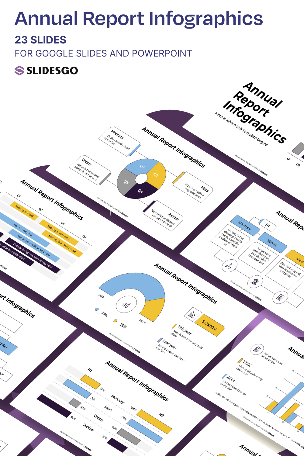 Annual Report Infographics Template