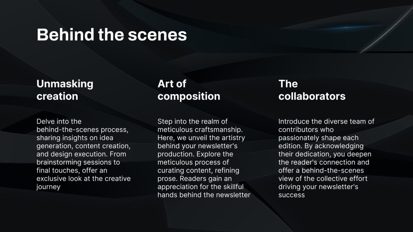 Automotive Industry Newsletter Presentation