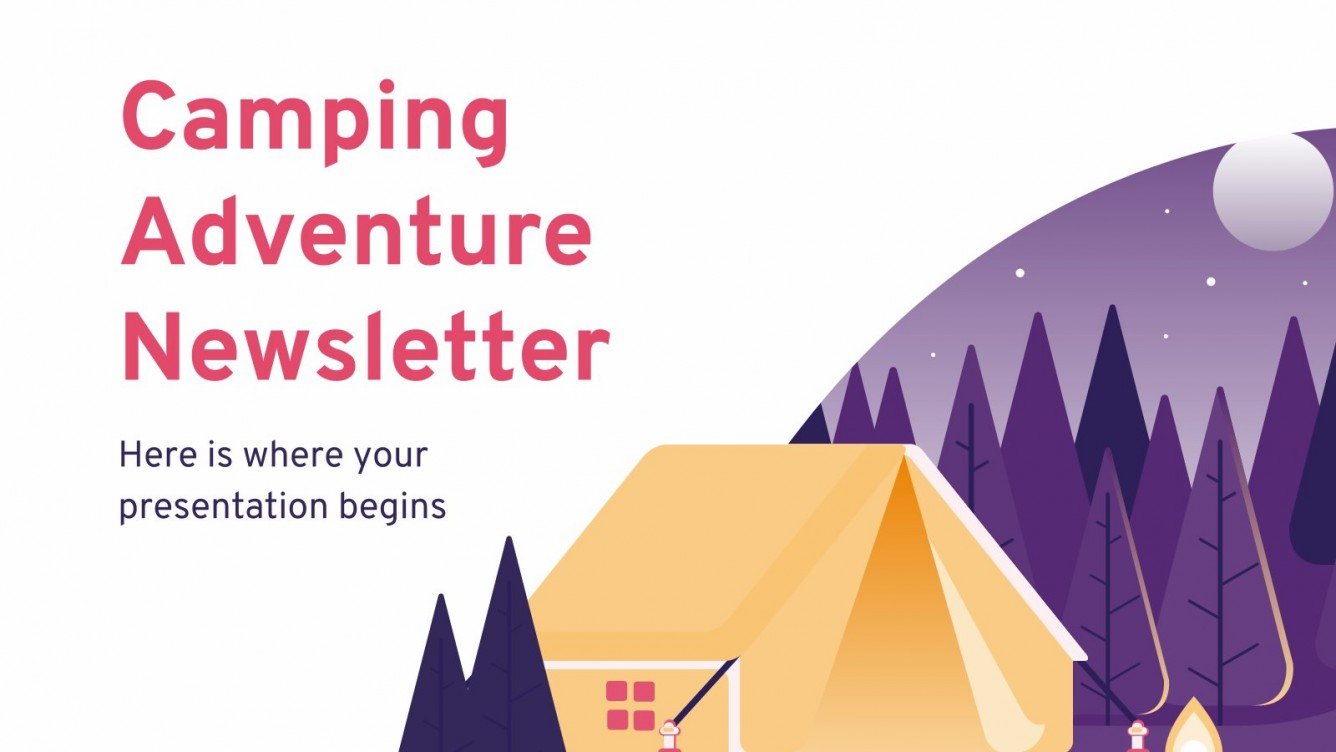 Free Google Slides & PPT templates about camping