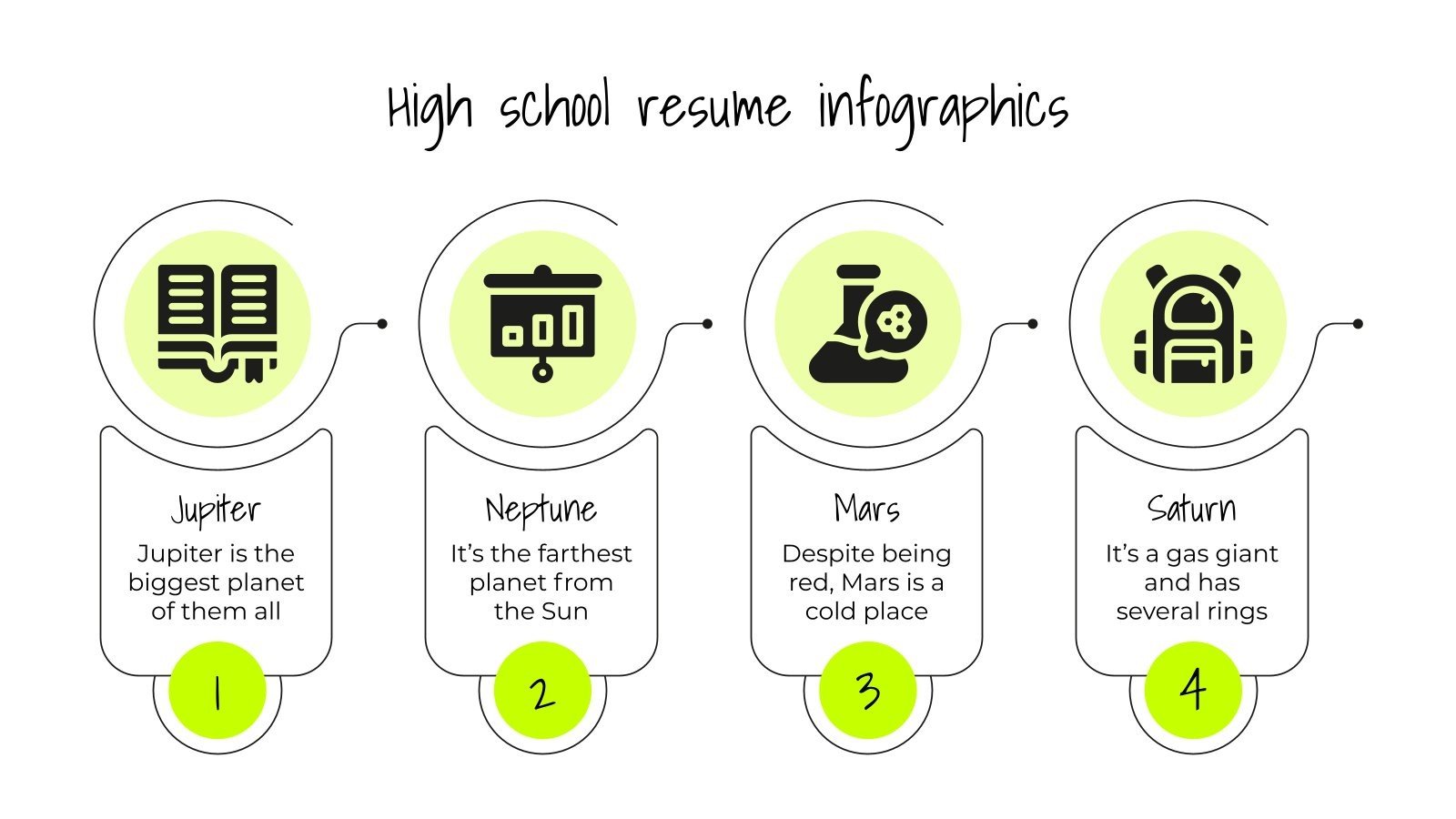 High School Resume Infographics | Google Slides & PPT