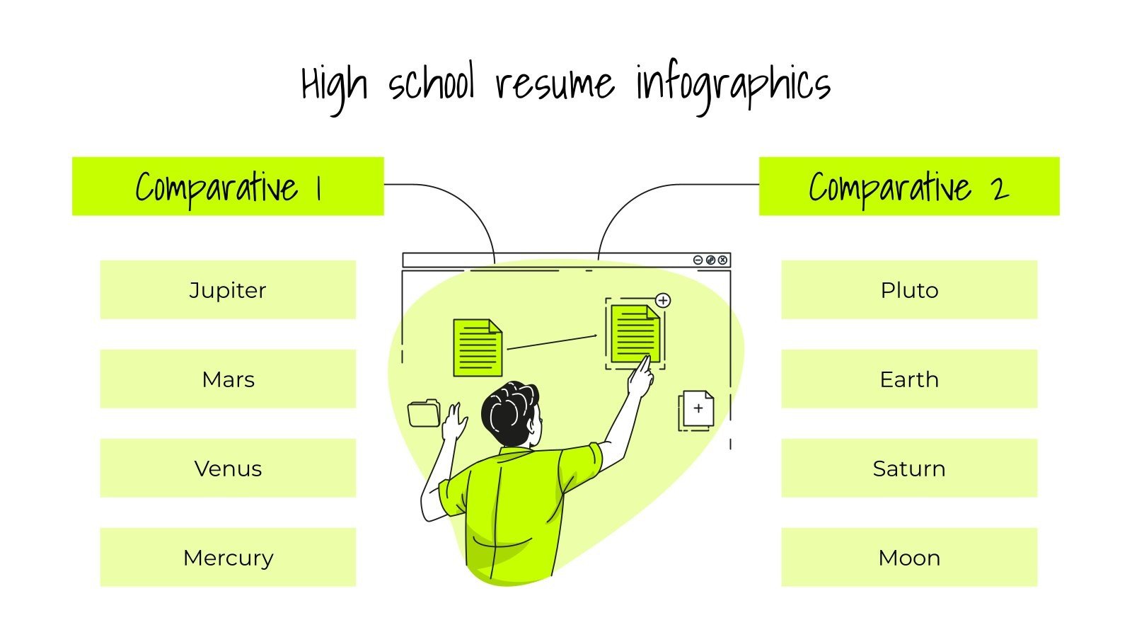 High School Resume Infographics | Google Slides & PPT