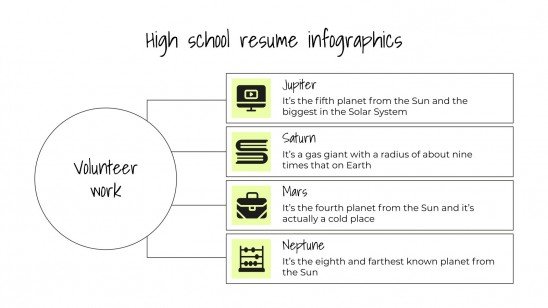 High School Resume Infographics | Google Slides & PPT