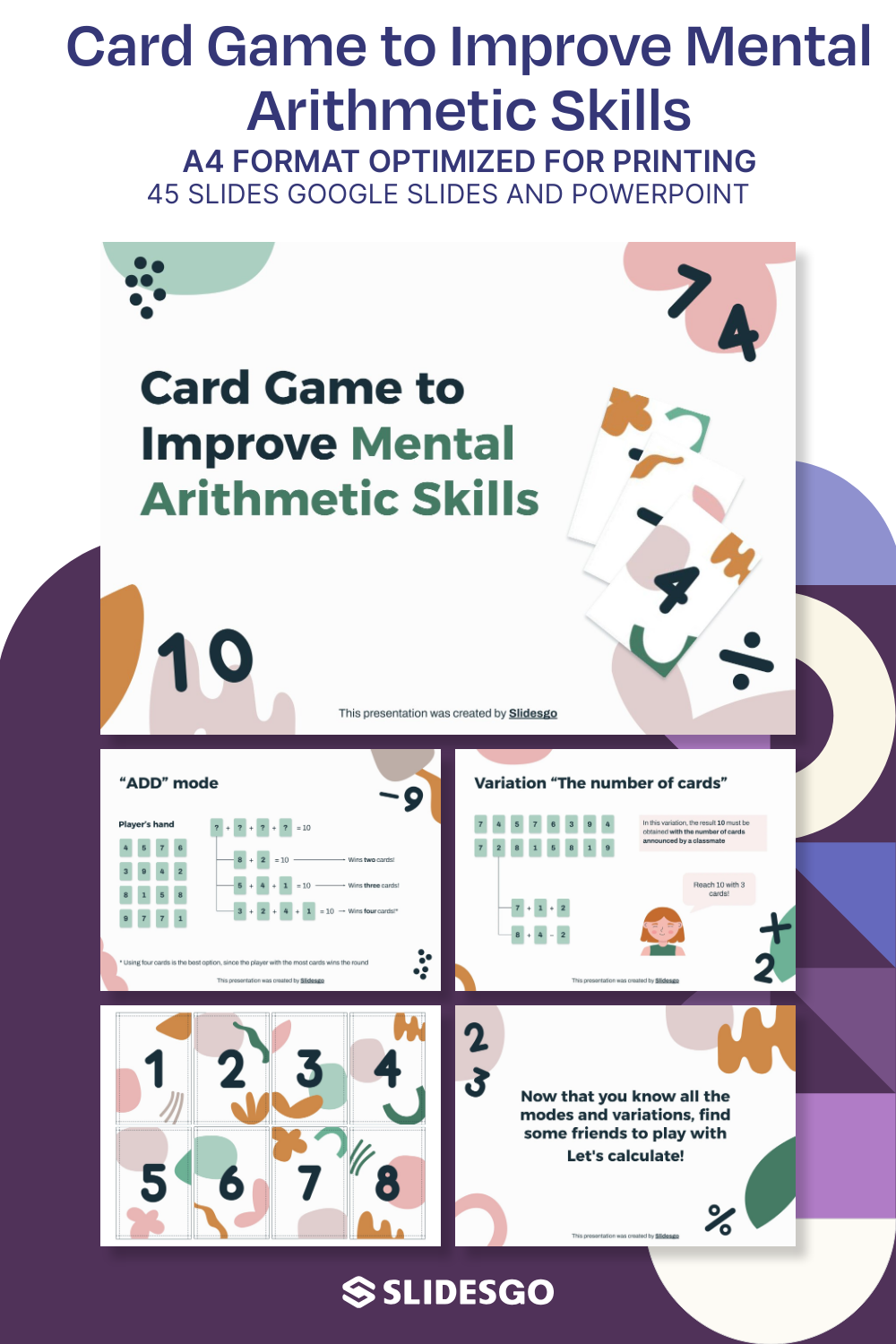 Card Game to Improve Mental Arithmetic Skills Presentation