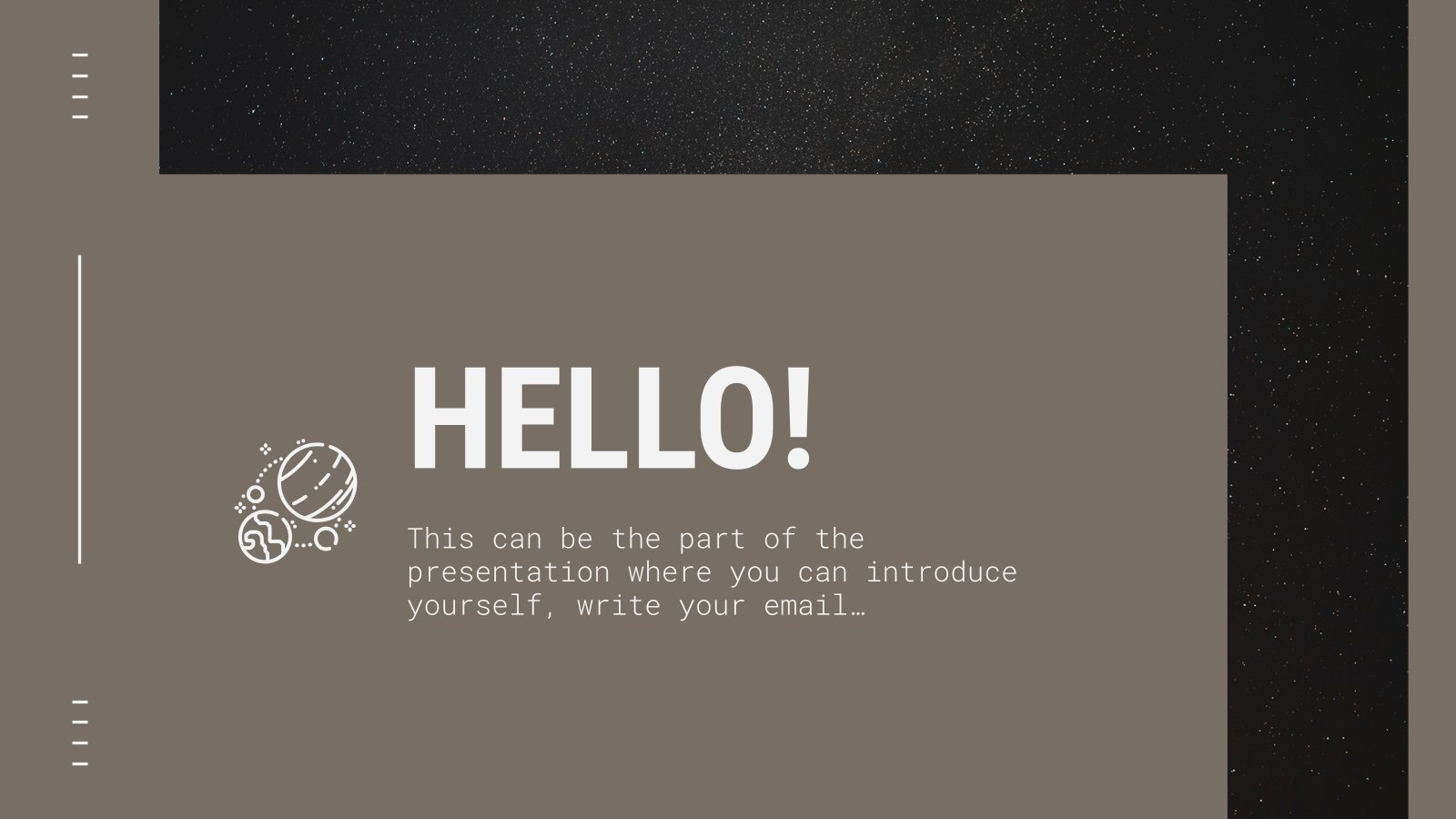 Dark Galaxy Google Slides Theme and PowerPoint Template