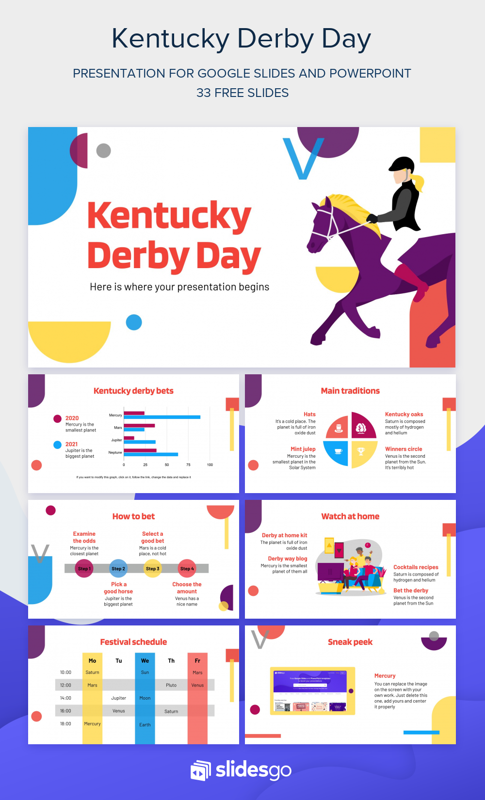 Kentucky Derby Day | Google Slides and PowerPoint theme