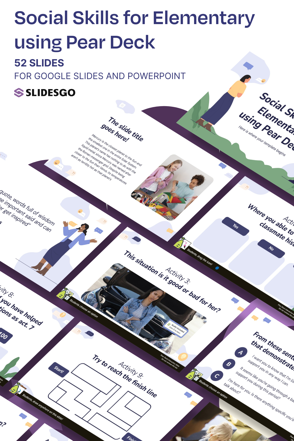 Social Skills for Elementary using Pear Deck