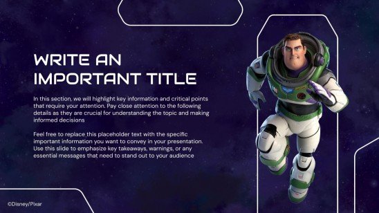 Buzz Lightyear Presentation