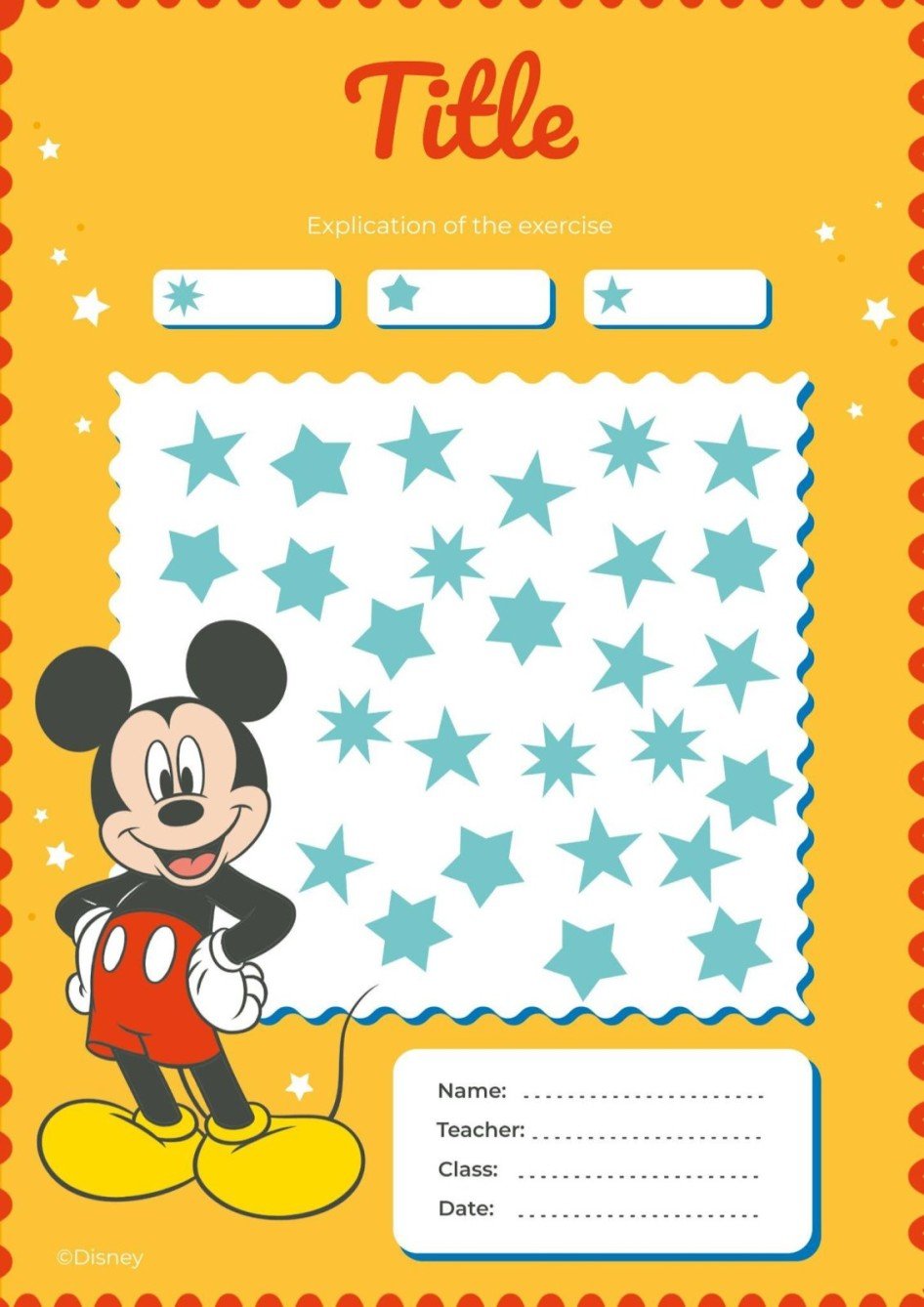 Mickey Mouse Counting Worksheet