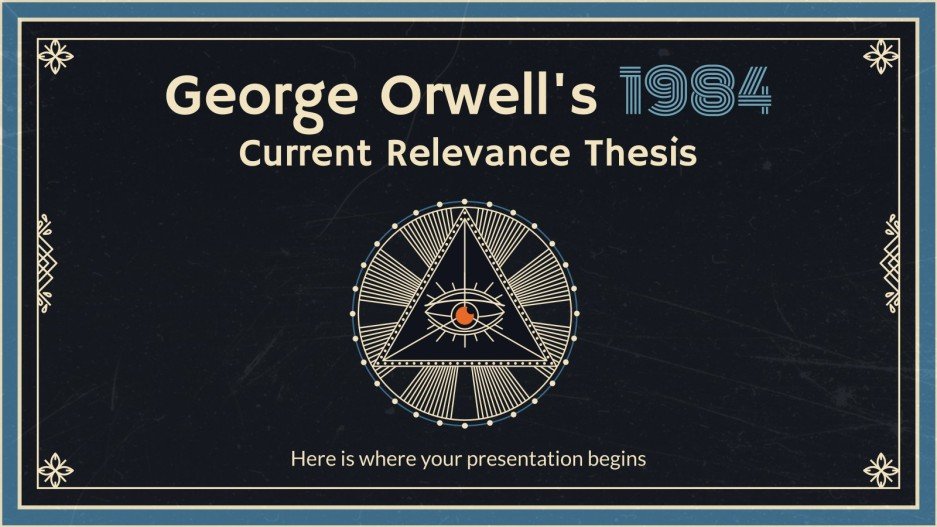 George Orwell's 1984 Current Relevance Thesis Presentation