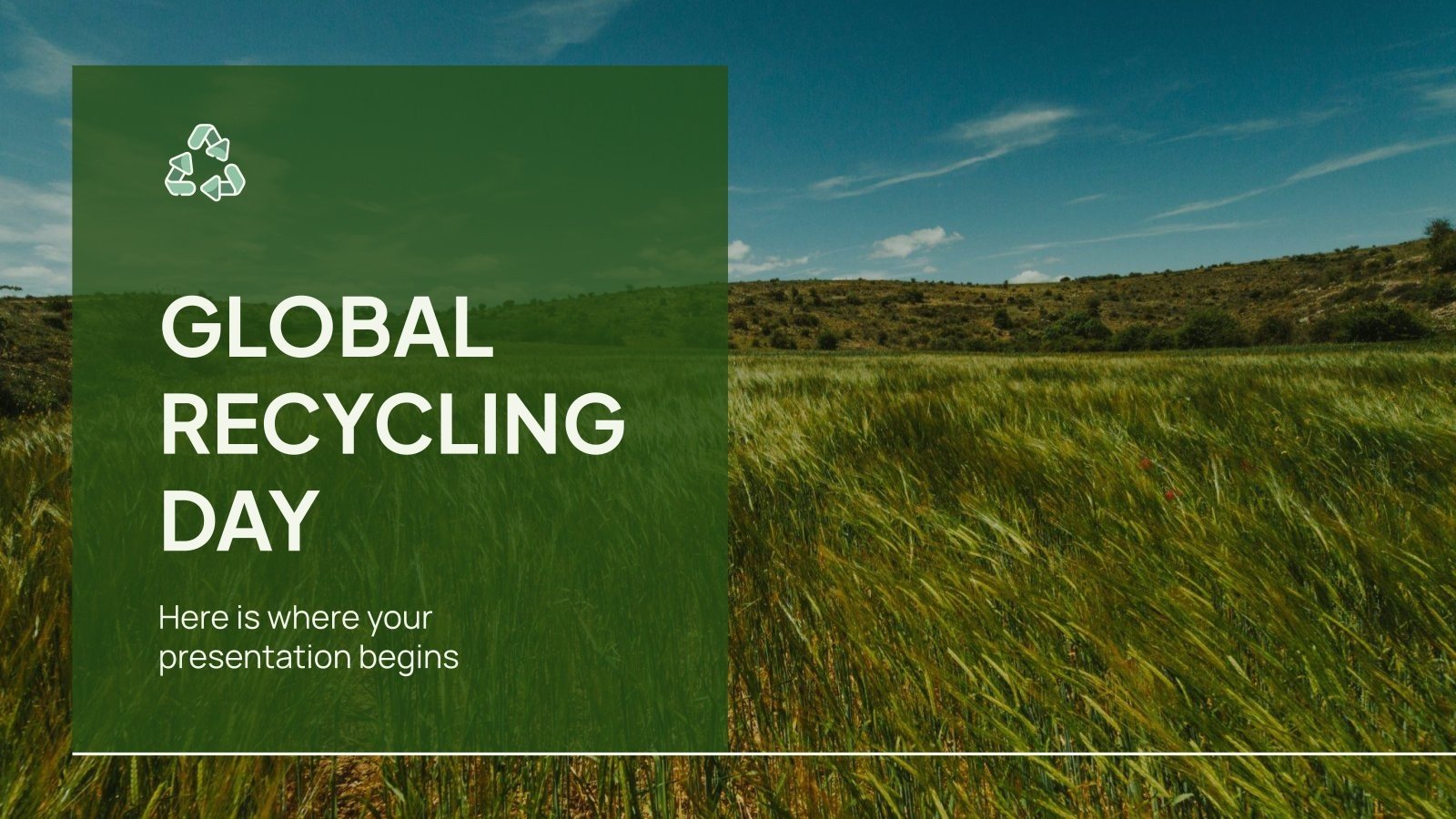 Kostenlose Google Slides & PowerPoint Designs über Recycling