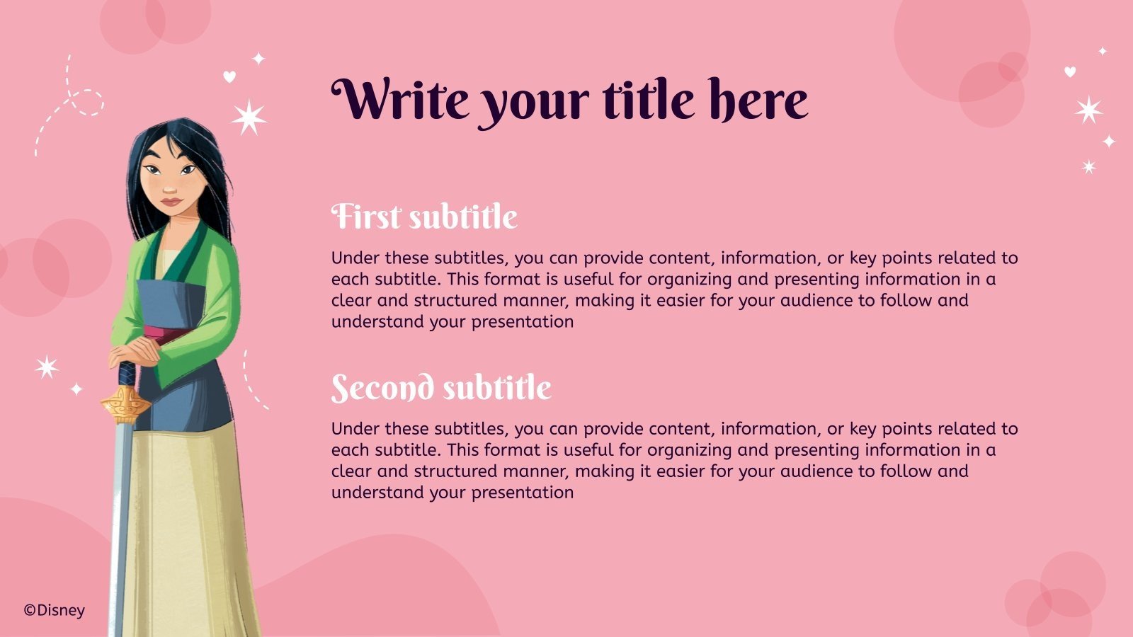 Disney Princess Presentation