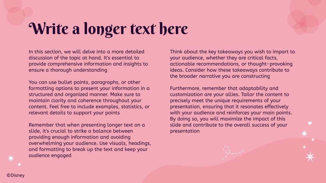 Disney Princess Presentation