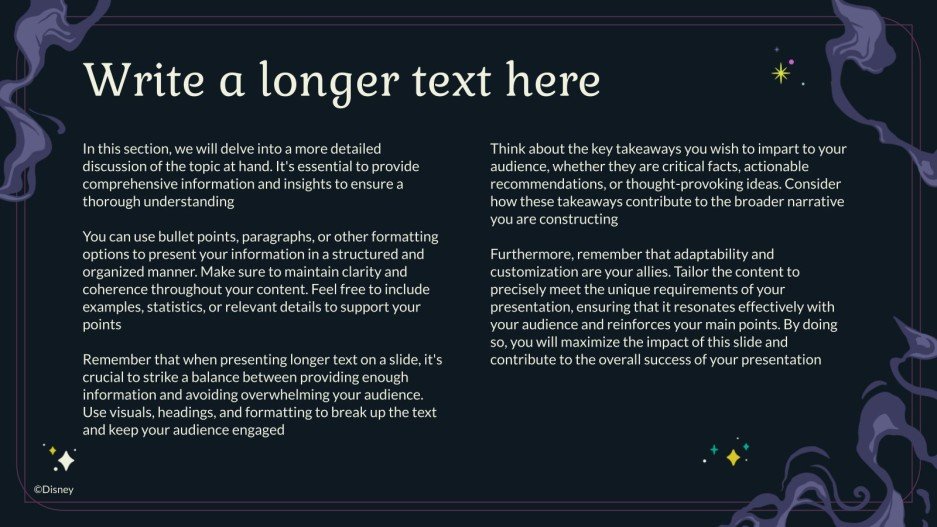 Disney Villains Presentation