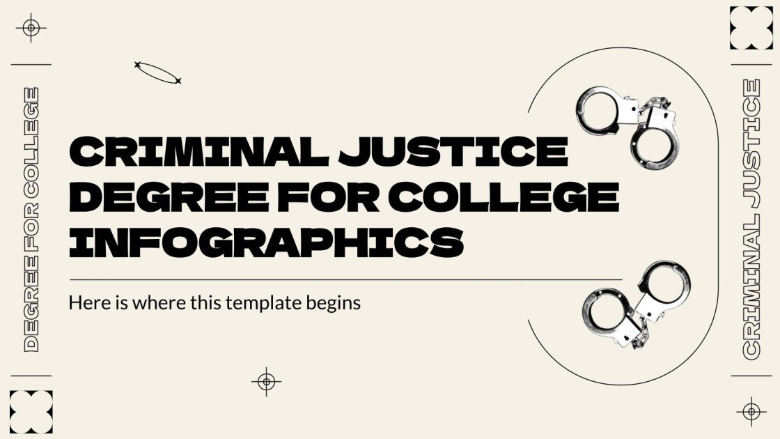 Criminal Justice Degree for College Infographics Template