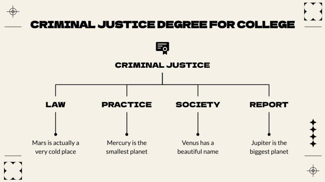 Criminal Justice Degree for College Infographics Template