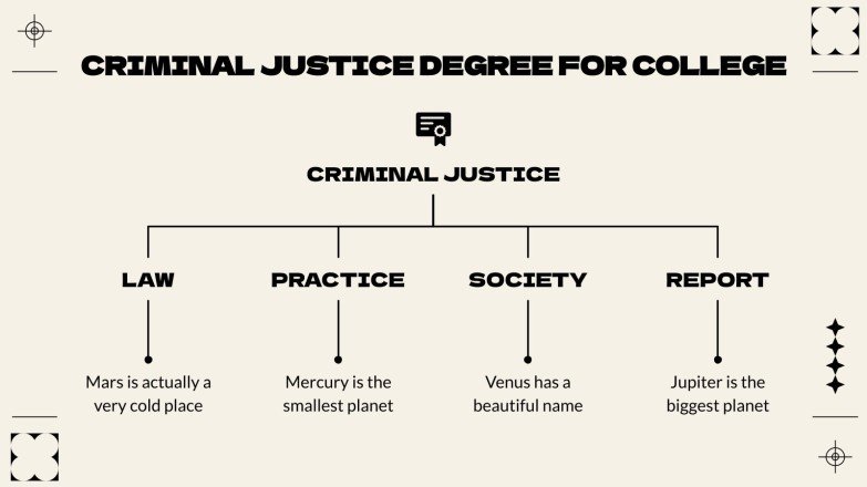 Criminal Justice Degree for College Infographics Template