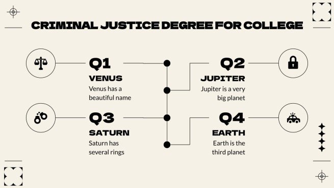 Criminal Justice Degree for College Infographics Template