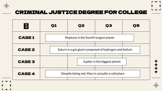 Criminal Justice Degree for College Infographics Template