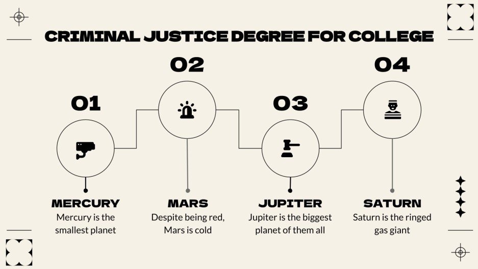 Criminal Justice Degree for College Infographics Template