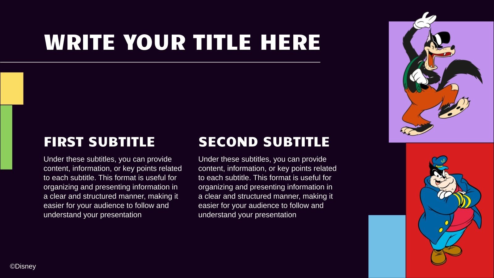 Disney Villains Presentation