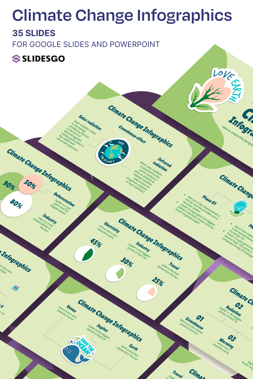 Climate Change Infographics Template