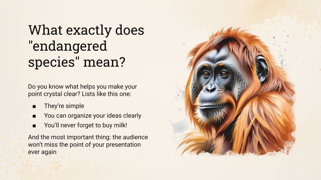 Endangered Animals of the World Presentation