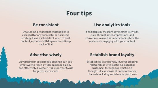 Preserving Natural Parks Social Media Strategy Presentation