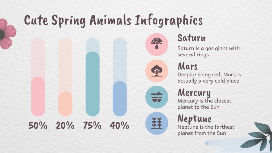 Cute Spring Animals Infographics