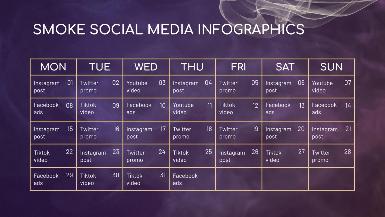 Smoke Social Media Infographics