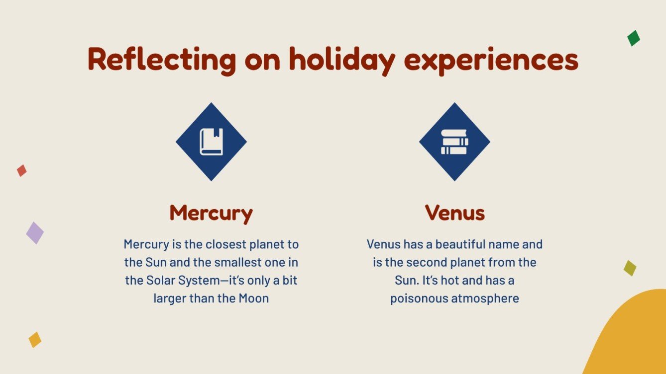 First Day of School after Holidays Presentation