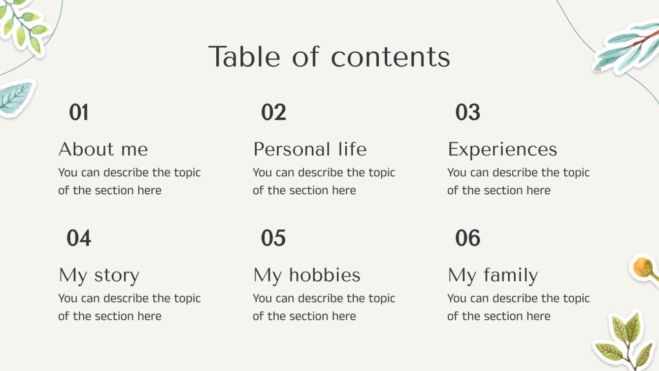 My Autobiography Presentation