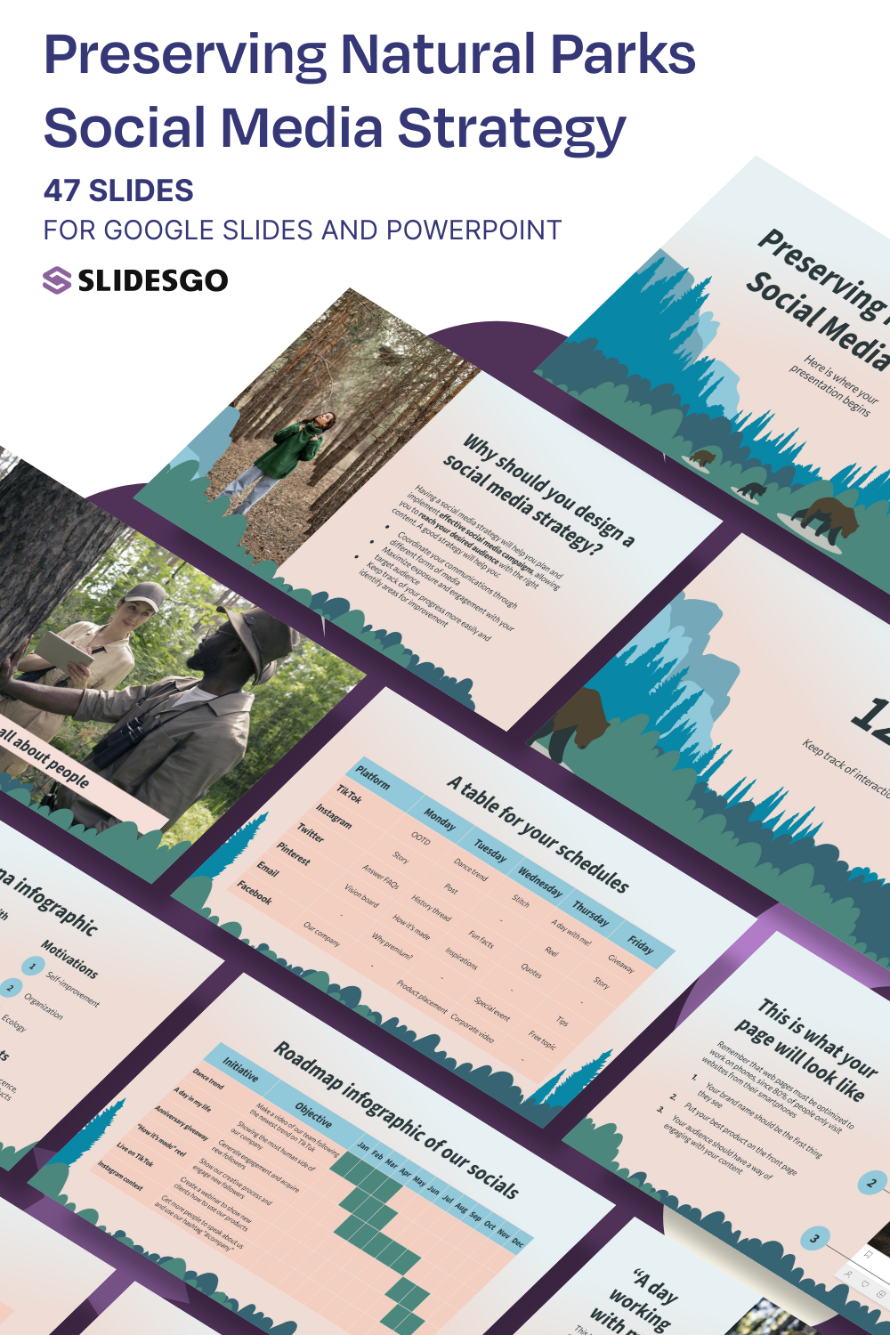 Preserving Natural Parks Social Media Strategy Presentation