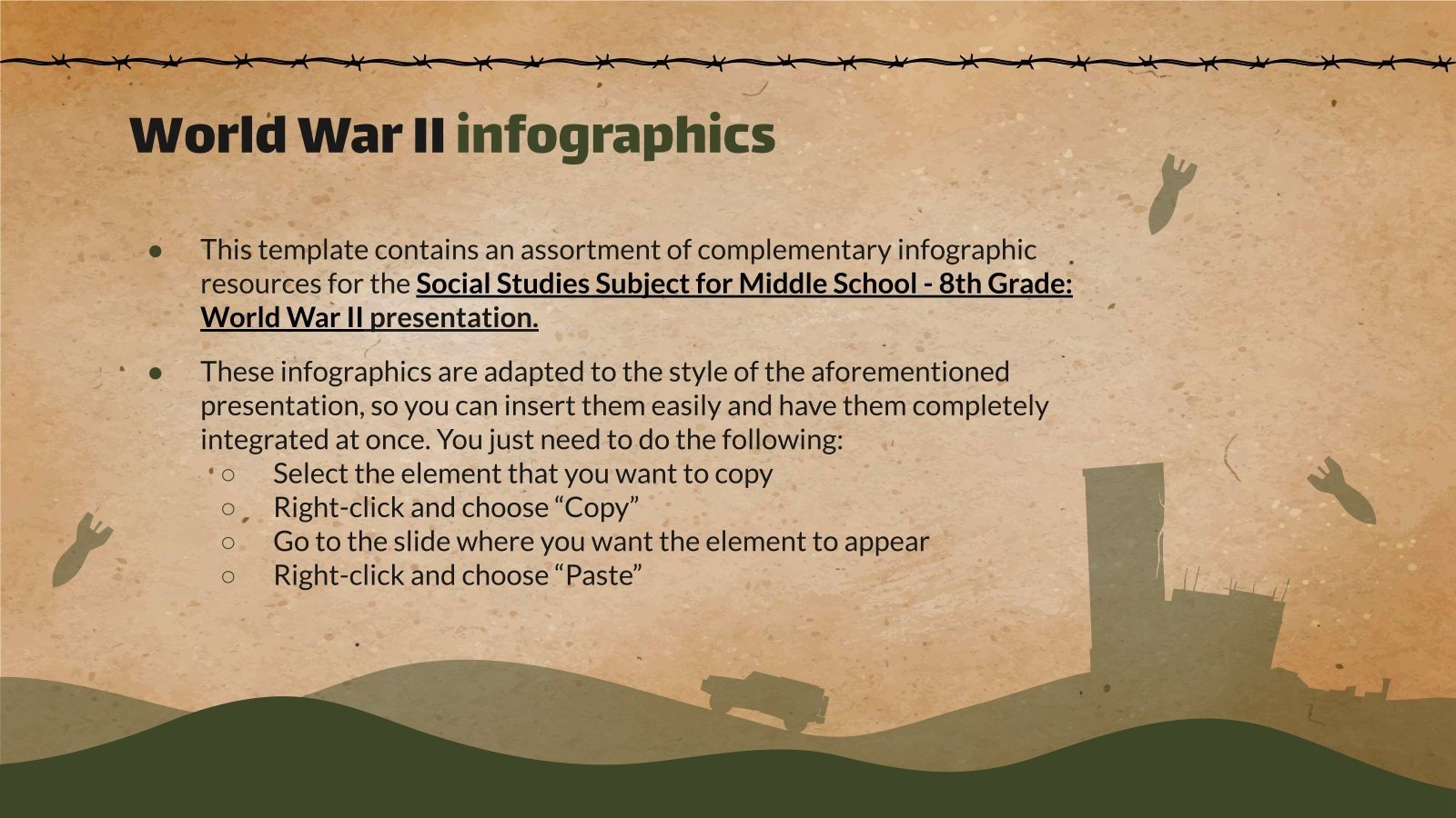 Social Studies for Middle School: World War II Infographics