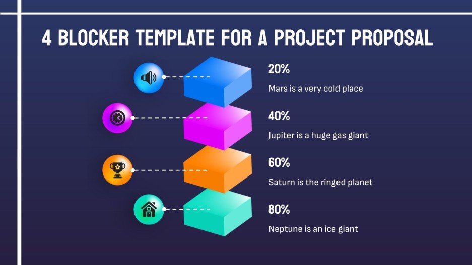 4 Blocker Template for a Project Proposal Presentation