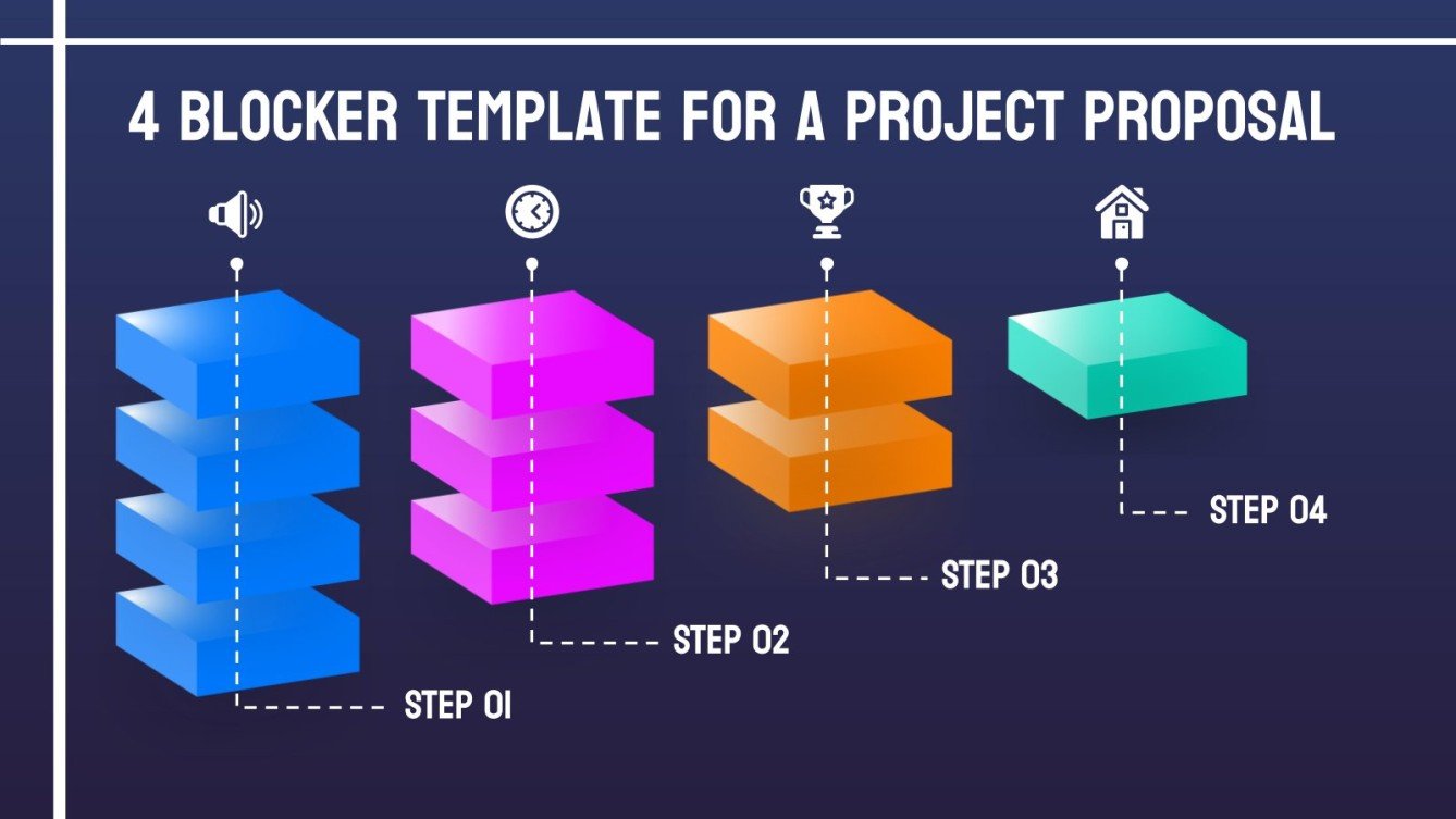 4 Blocker Template for a Project Proposal Presentation