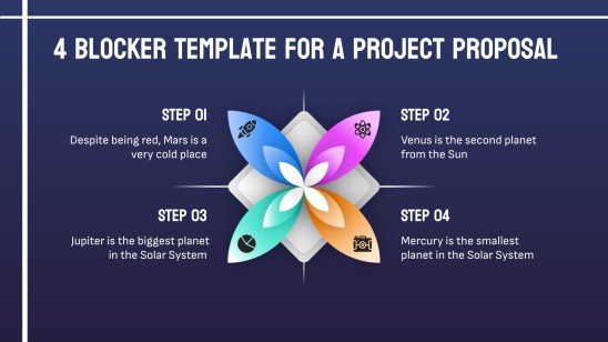 4 Blocker Template for a Project Proposal Presentation