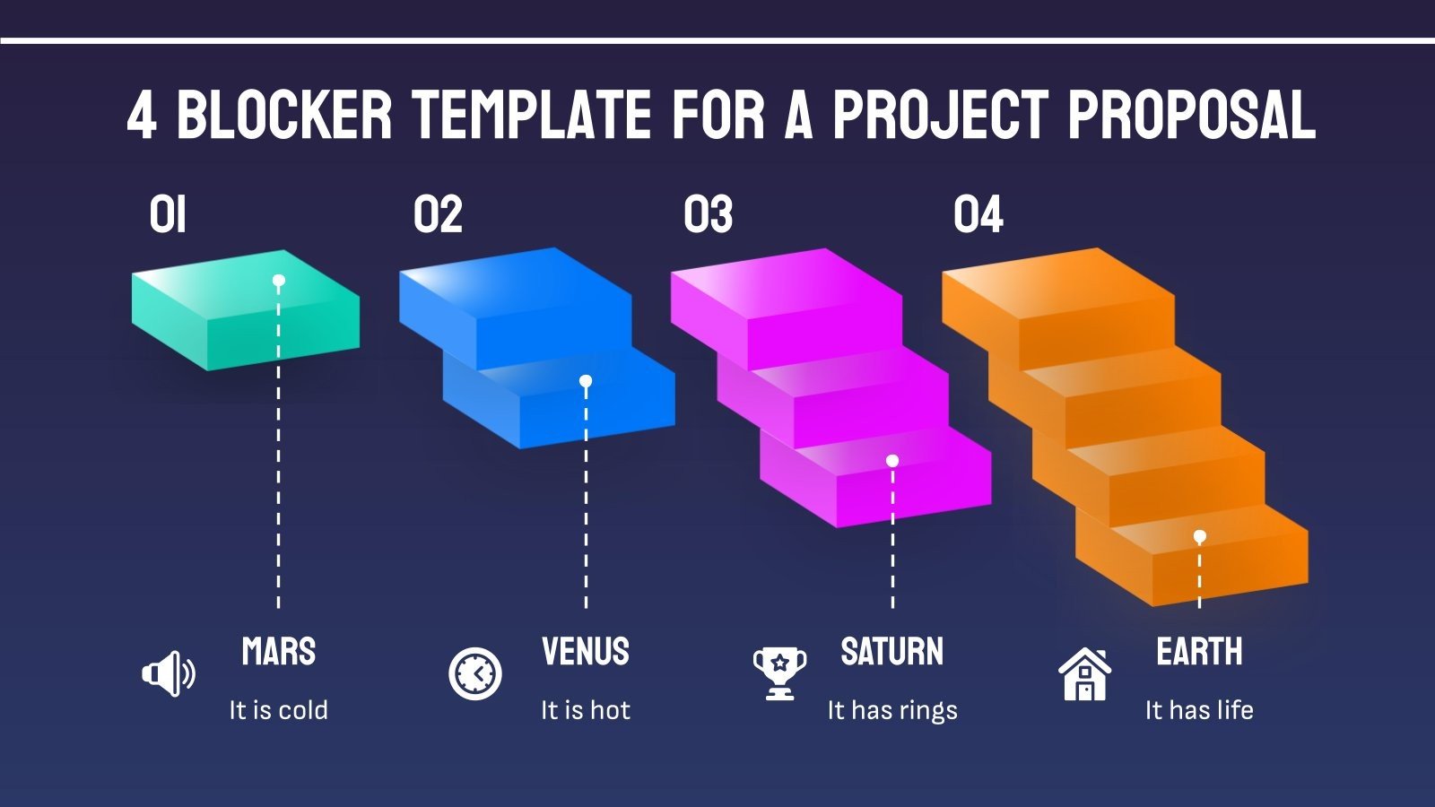 4 Blocker Template for a Project Proposal Presentation