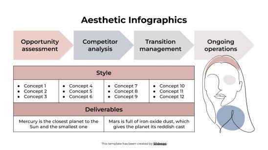 Modelo Infográficos aesthetic