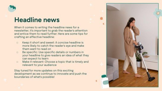 Spring Cleaning Newsletter Presentation