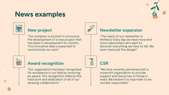 Spring Cleaning Newsletter Presentation