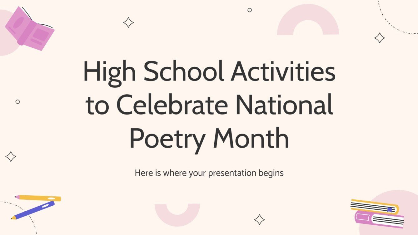 High School Activities to Celebrate National Poetry Month