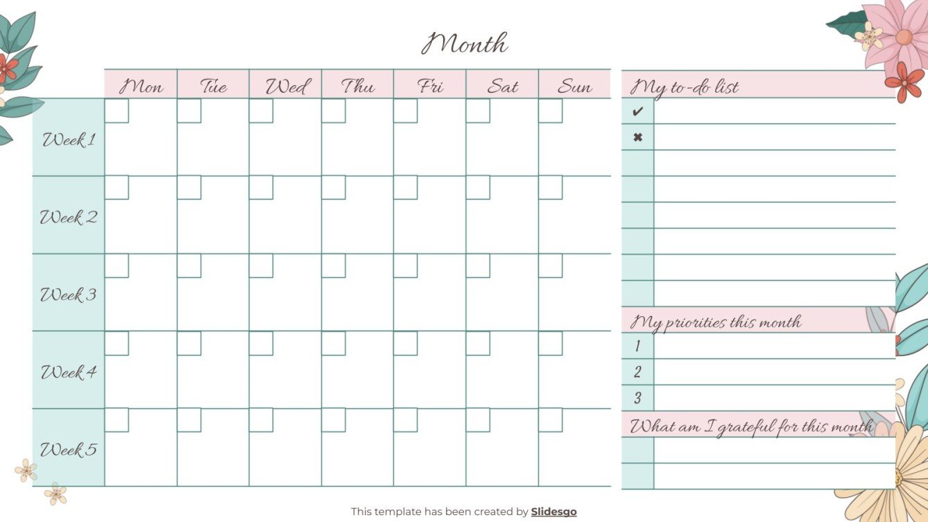 April Planner Presentation