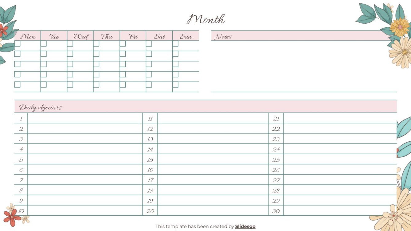 April Planner Presentation