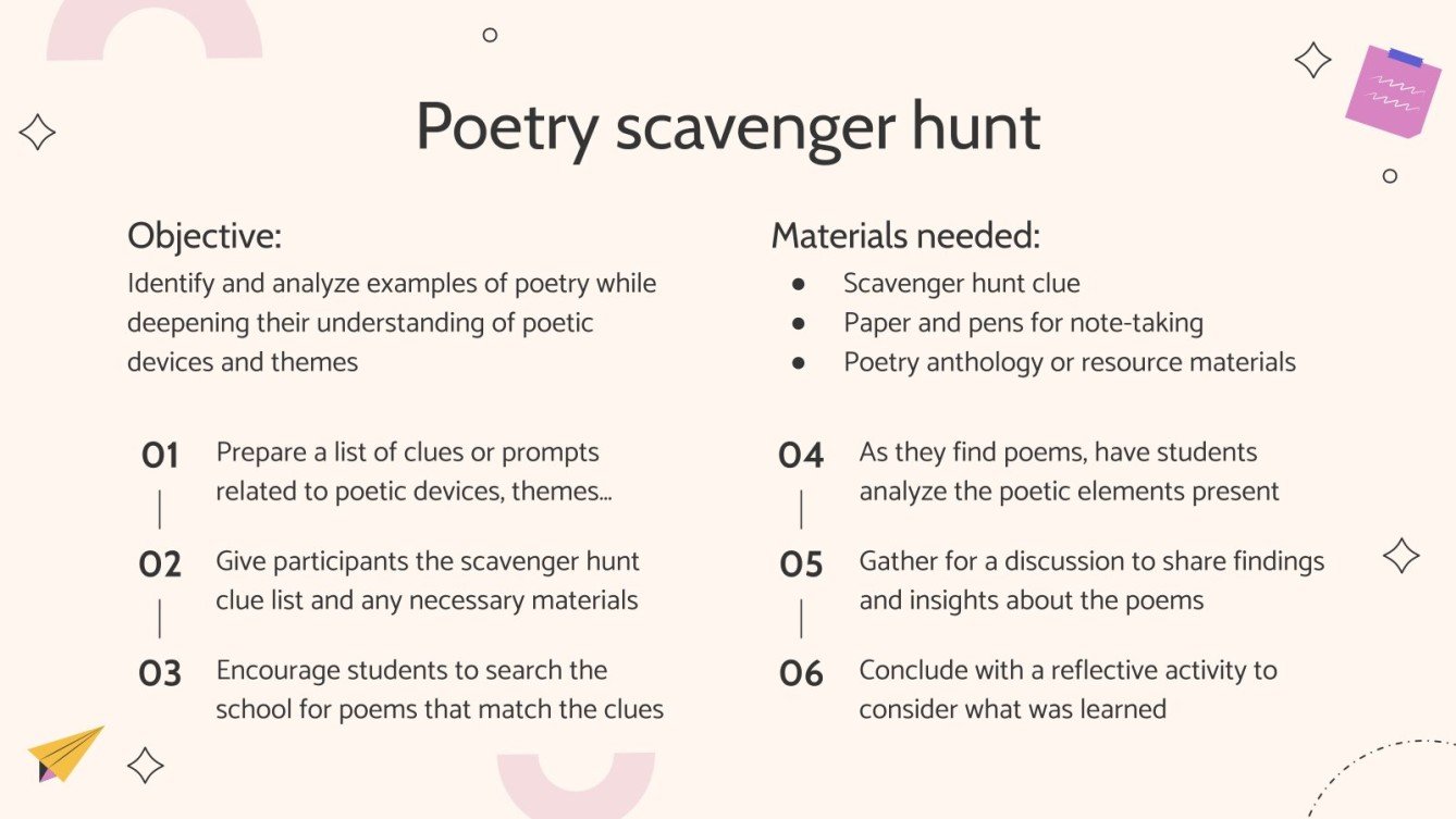 High School Activities to Celebrate National Poetry Month