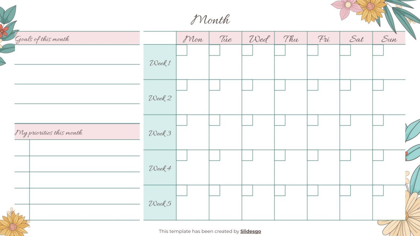 April Planner Presentation