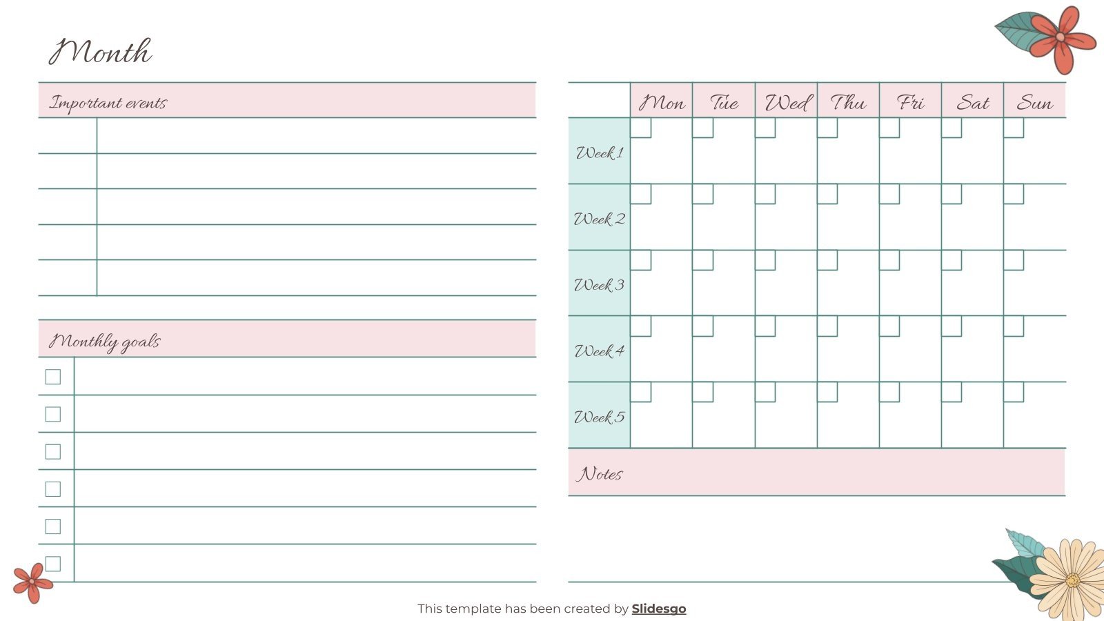 April Planner Presentation